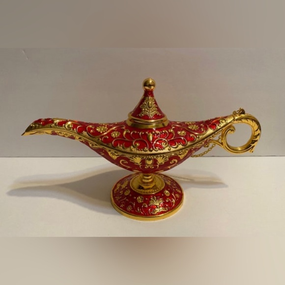Accents | Metal Carved Aladdin Lamp Magic Vintage Home Tea Oil Pot ...
